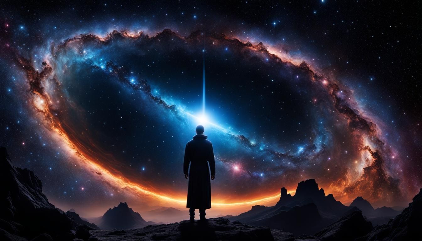 Celestial figure compose of stars and nebula | stunning celestial ...