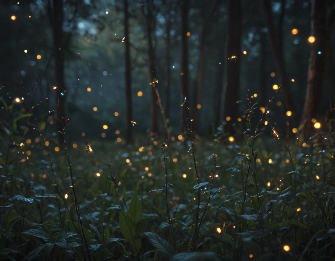 Fireflies - AI Generated Artwork - NightCafe Creator