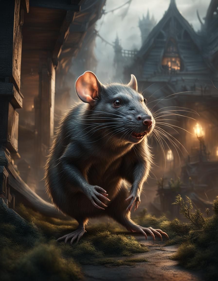 Terrifying rat - AI Generated Artwork - NightCafe Creator