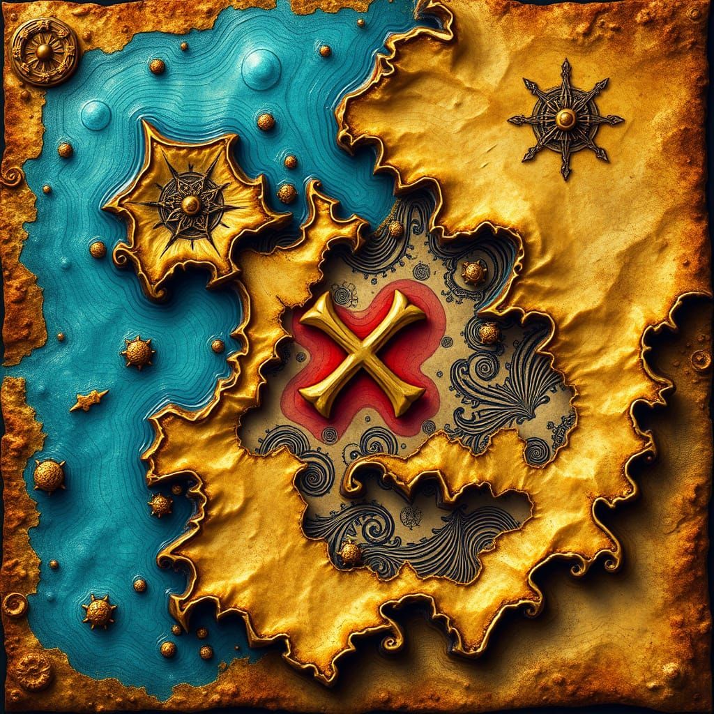 X Marks The Spot: Pirate's Treasure Map