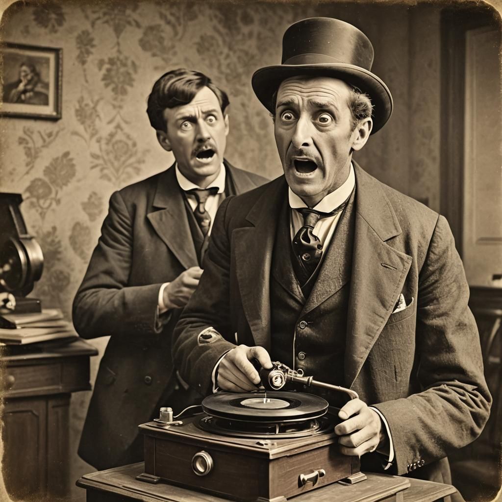 '' I say old chap, what did you make of AC/DC ?!!'' - AI Generated ...