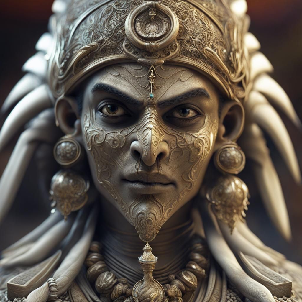 Lamashtu, scary, 3d, sharp focus, sharp details, award-winning ...