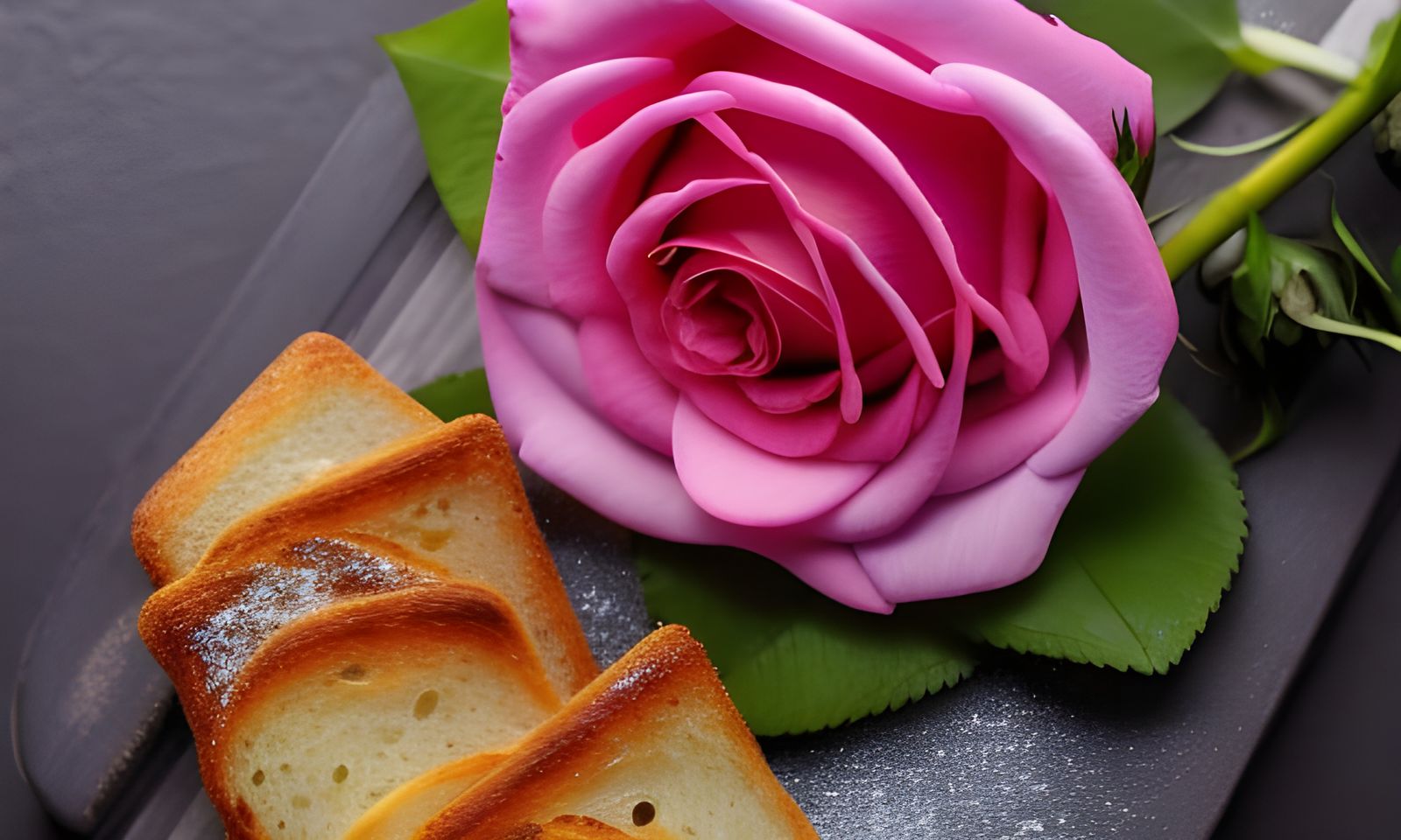 Bread and rose - AI Generated Artwork - NightCafe Creator