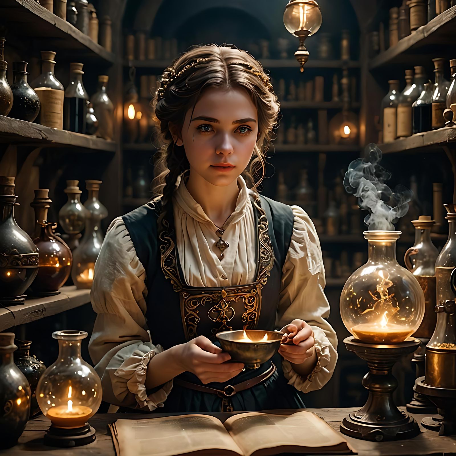 Medieval Alchemy. - AI Generated Artwork - NightCafe Creator