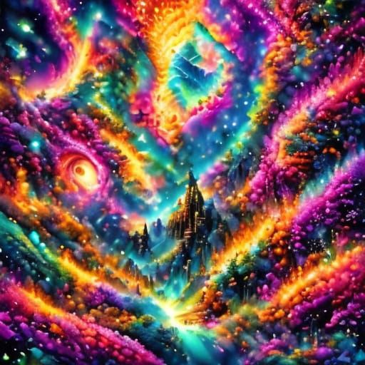 Weird Mountain - Cosmic Dystopia: Neon Grids and Fractal Ch...