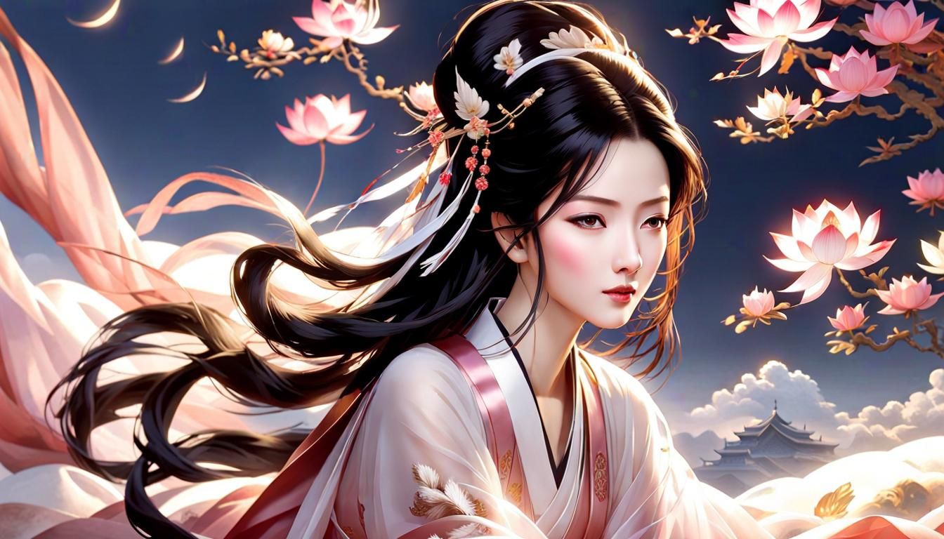 He Xian Gu of the Eight Immortals (Chinese Mythology) - AI Generated ...