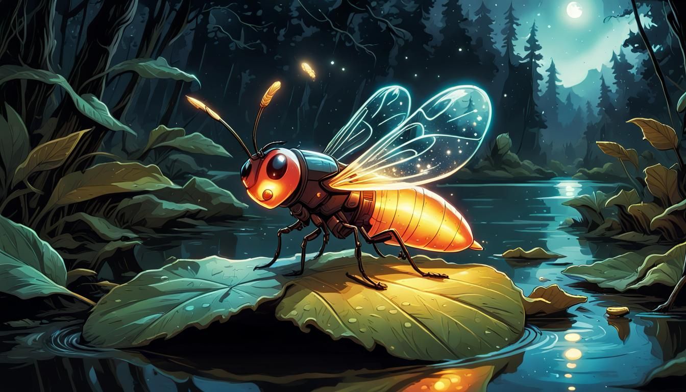 Cute Firefly - AI Generated Artwork - NightCafe Creator