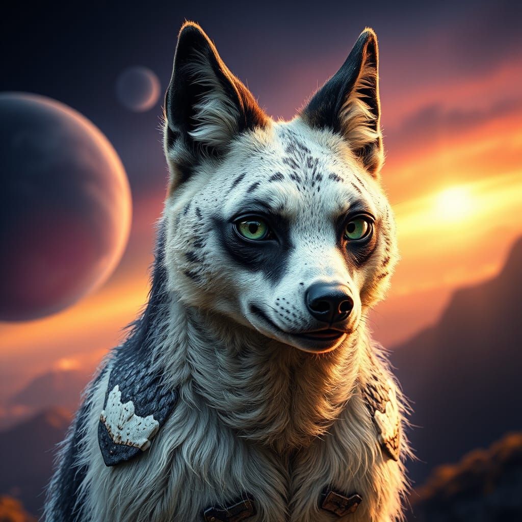 Surreal Exoplanet Landscape with Xenobiological Co... - AI Art