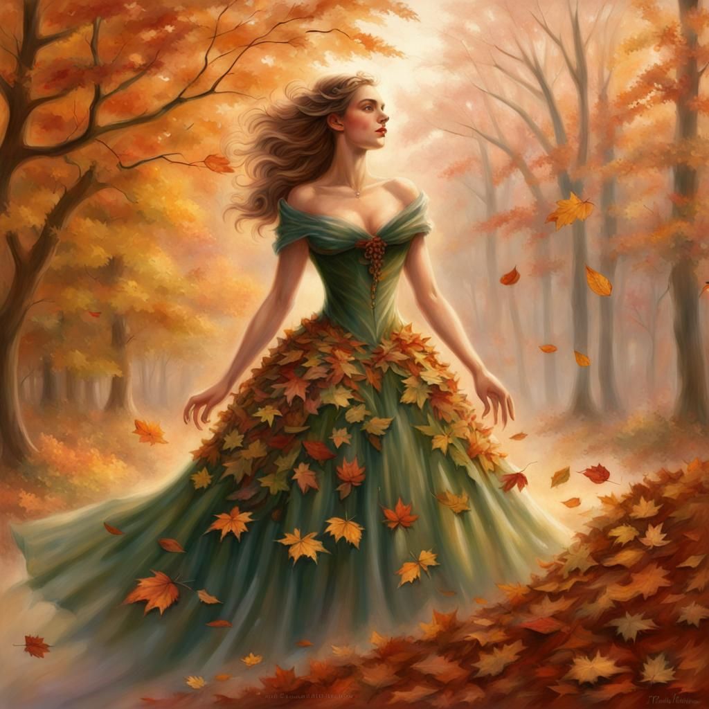 Autumn Leaves - AI Generated Artwork - NightCafe Creator
