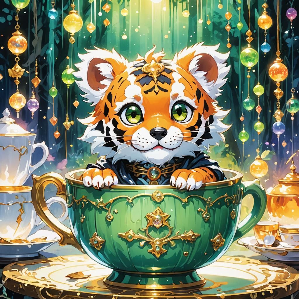 (cute chibi style, creepy cute dark fantasy art af mythical wolf like ...