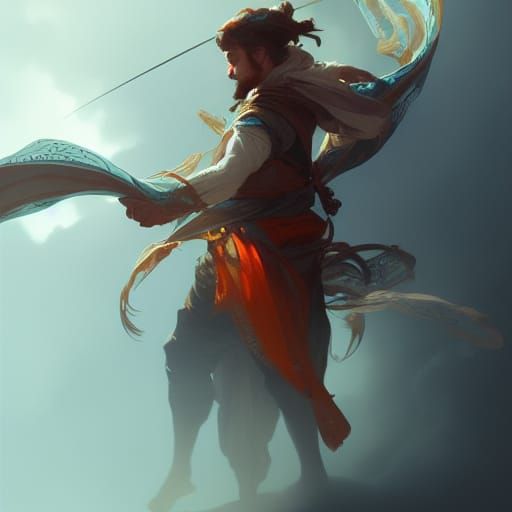 Windborn bard - AI Generated Artwork - NightCafe Creator