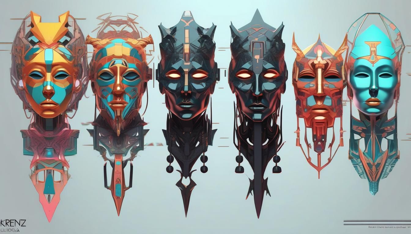 ritual masks - AI Generated Artwork - NightCafe Creator