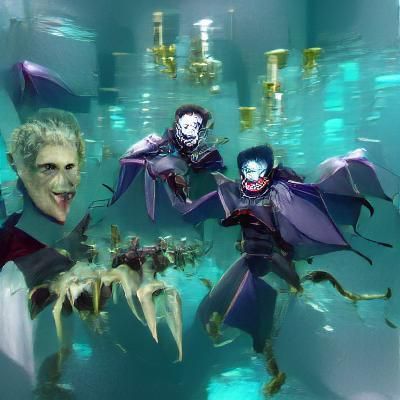 Underwater vampires - AI Generated Artwork - NightCafe Creator