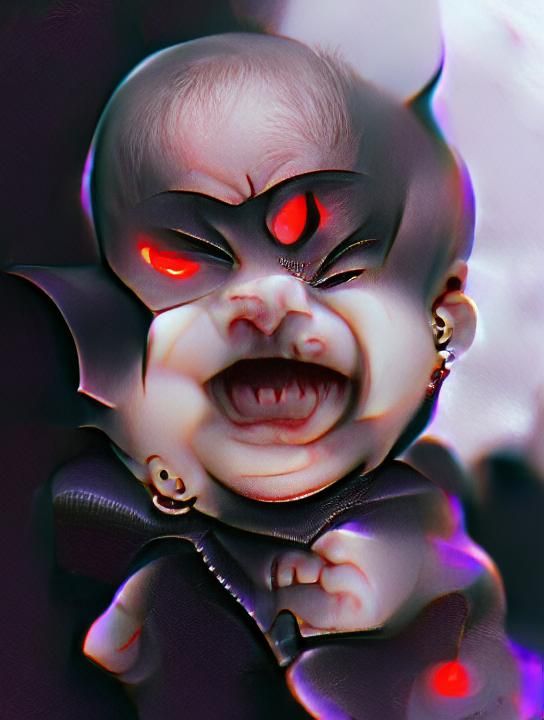 Evil Baby - AI Generated Artwork - NightCafe Creator
