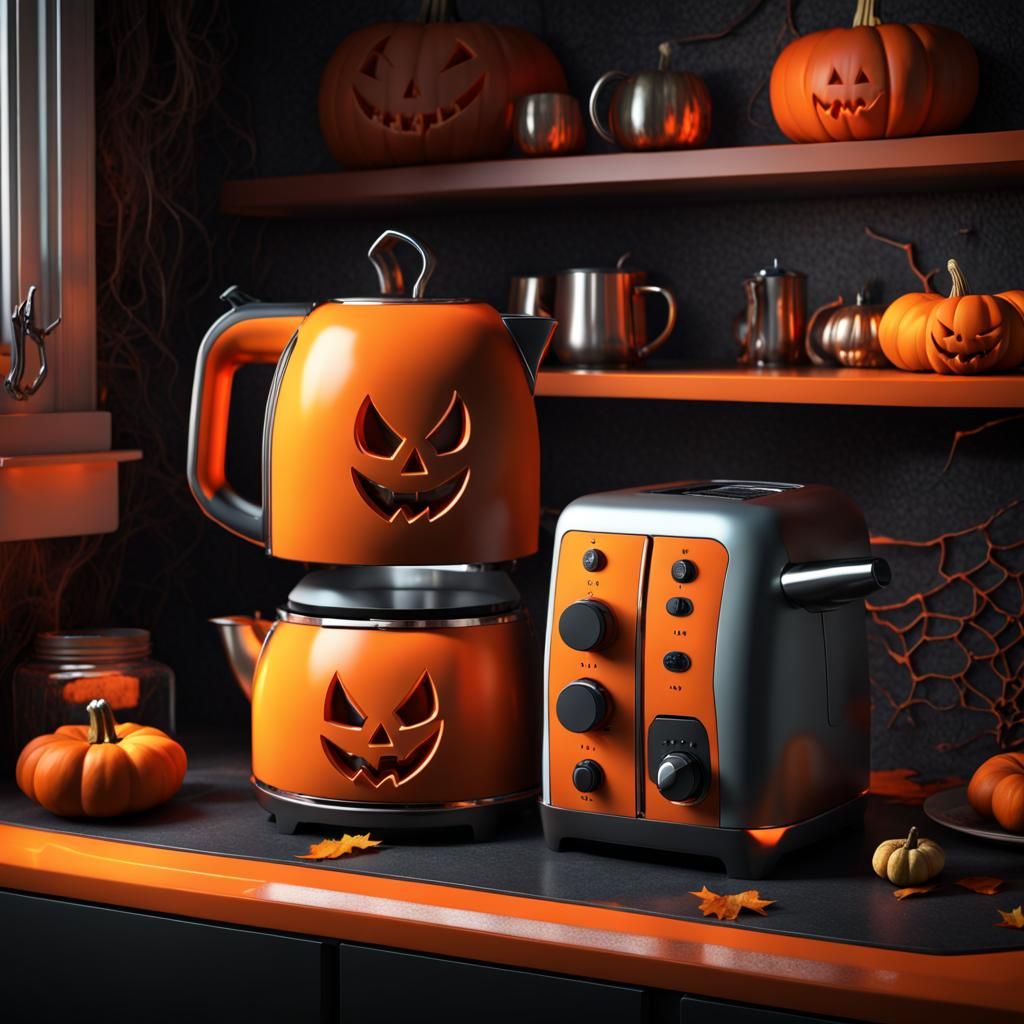 Spooky Kitchen Appliances, - AI Generated Artwork - NightCafe Creator