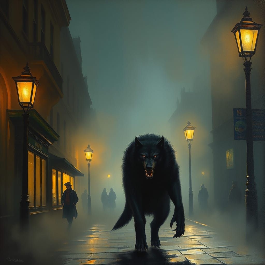 Werewolf of London - Moonlit Werewolf Strolls Victorian Lond...