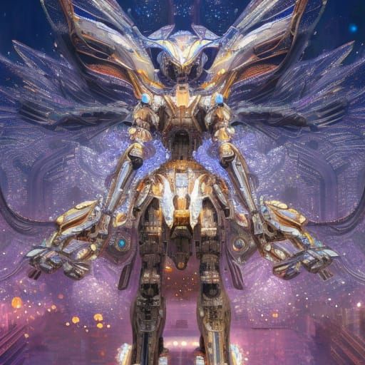 Angel Mecha - AI Generated Artwork - NightCafe Creator
