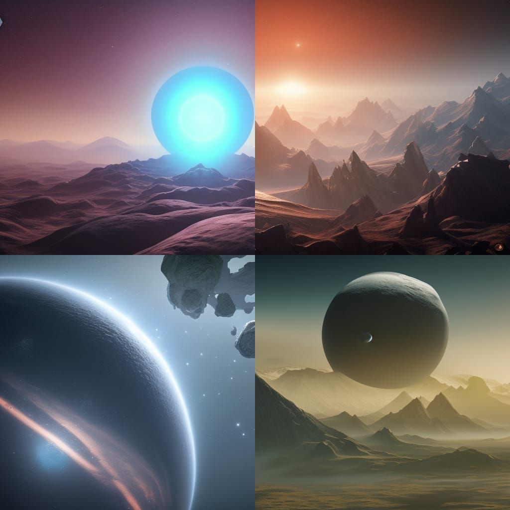 a Planet inspired by Rohan from Lord of the rings seen from space - AI ...
