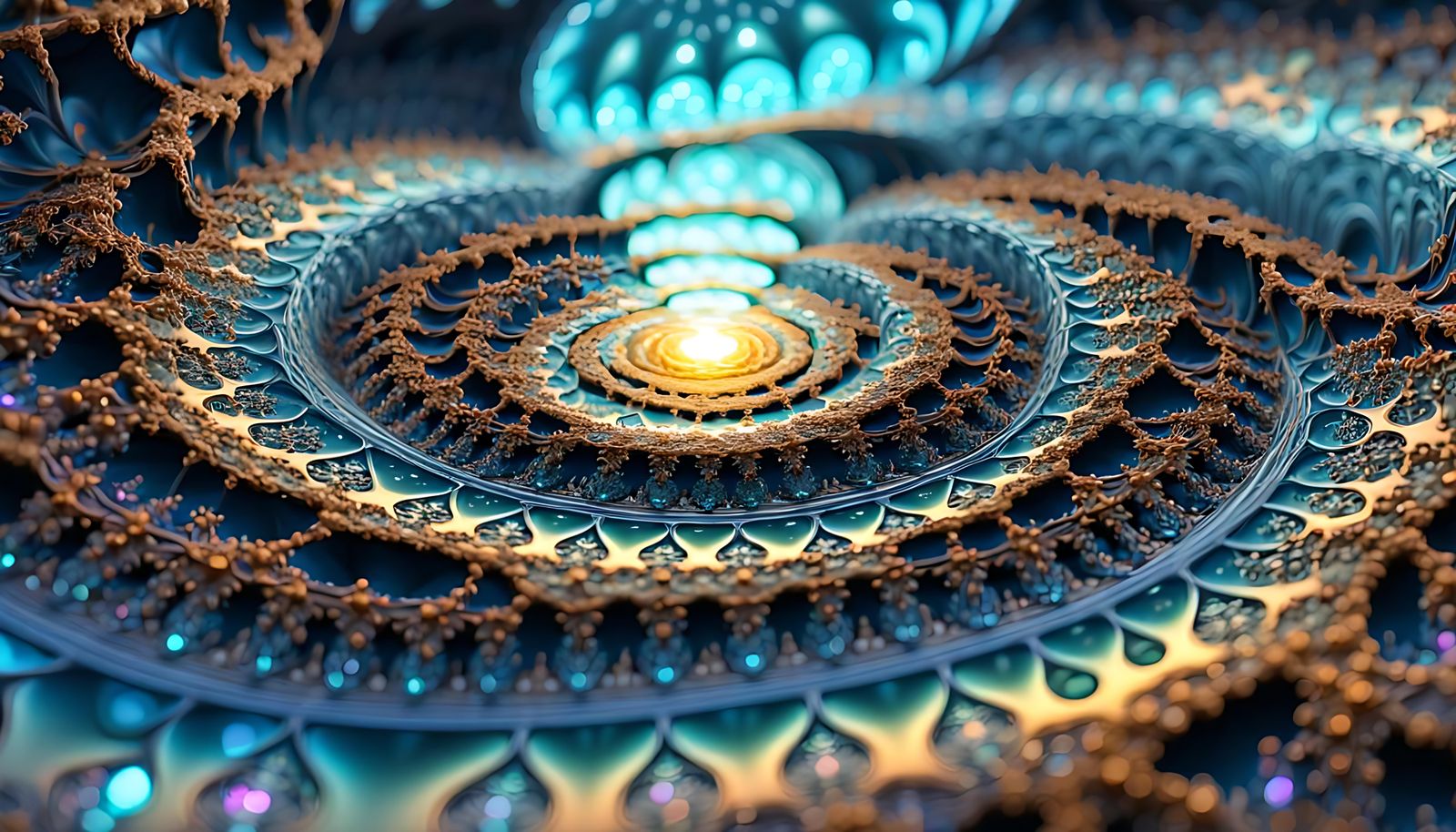 Quantum toroidal Mandelmorphic 4d fractal structure - AI Generated Artwork - NightCafe Creator