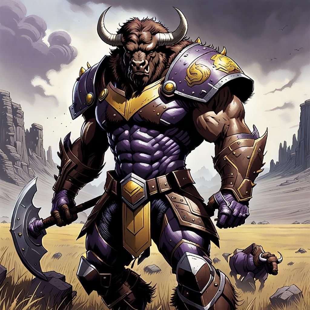Battle Beast #25 - Violet Horn / Bloodthirsty Bison - AI Generated ...