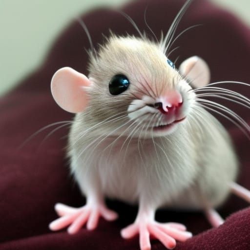 realistic cute little mouse! Vivid colors, detailed fur, cute eyes - AI ...