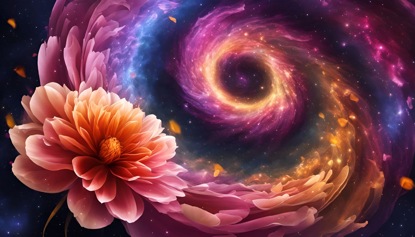 Flower Nebula - AI Generated Artwork - NightCafe Creator