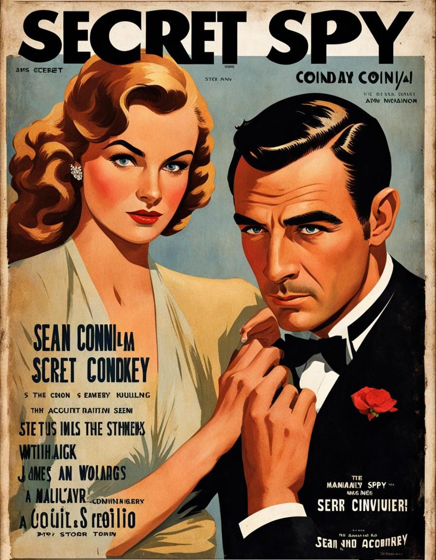 Pulp Spy Cover #22 - AI Generated Artwork - NightCafe Creator