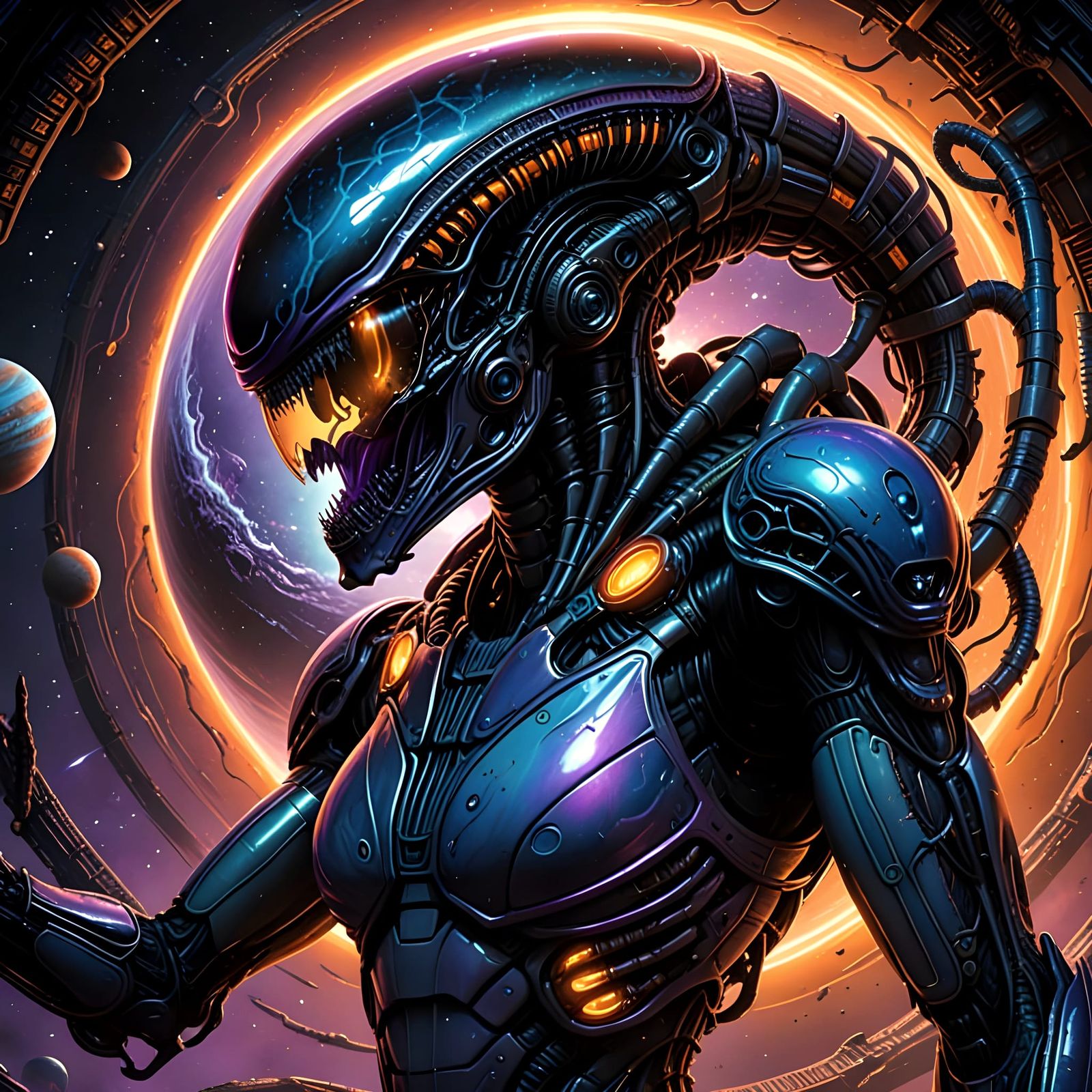 Xenomorph Female, Breeding Cycle - Xenomorph Goddess in Cosm...