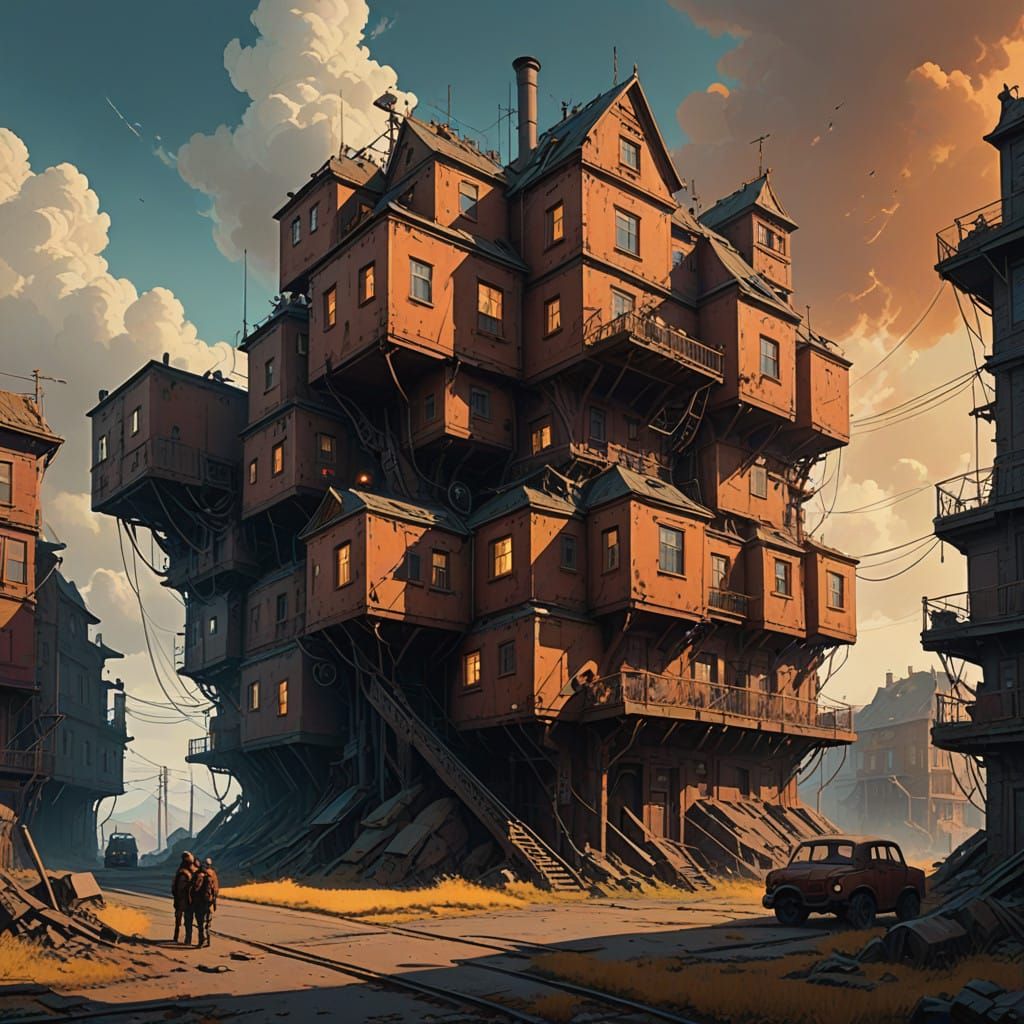 Weird building. - Weird building.