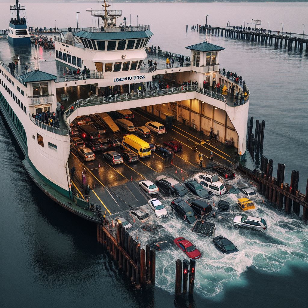 Drowning by way of ferry boat - AI Generated Artwork - NightCafe Creator