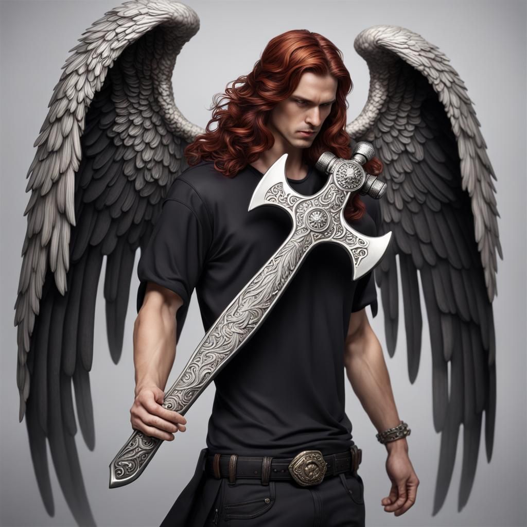 Determined angel - AI Generated Artwork - NightCafe Creator