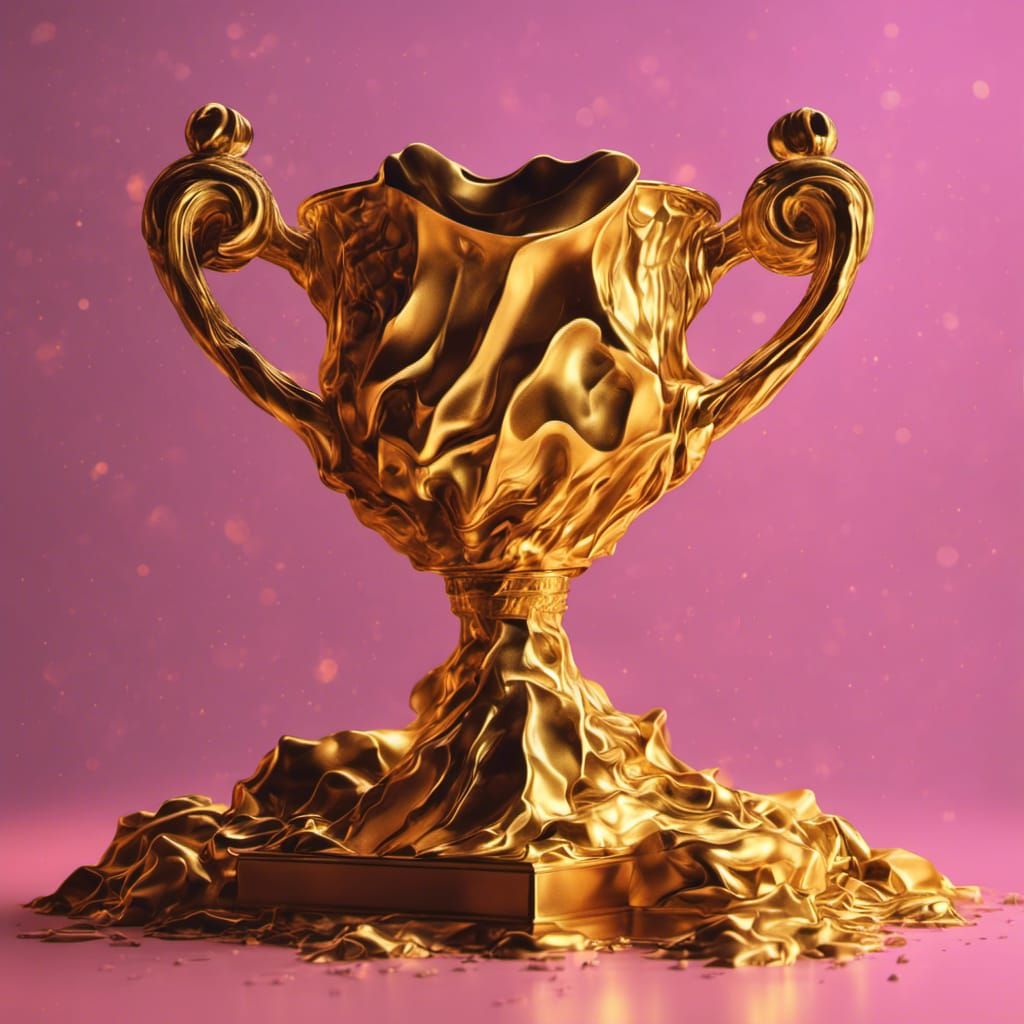 Melted trophy - AI Generated Artwork - NightCafe Creator