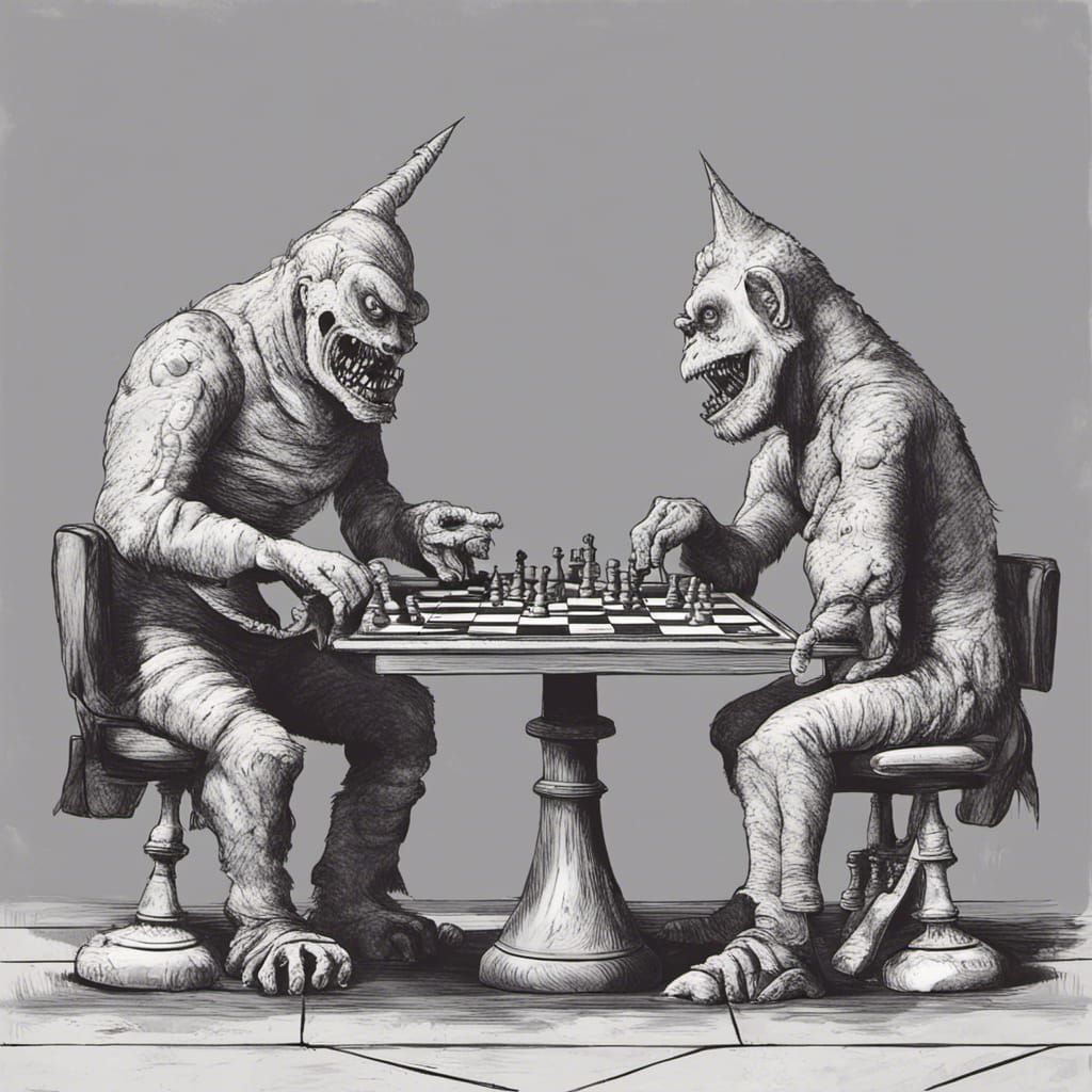 Monster Chess - AI Generated Artwork - NightCafe Creator
