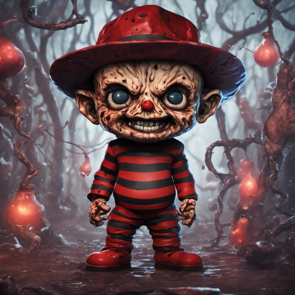Baby Freddy Krueger - AI Generated Artwork - NightCafe Creator