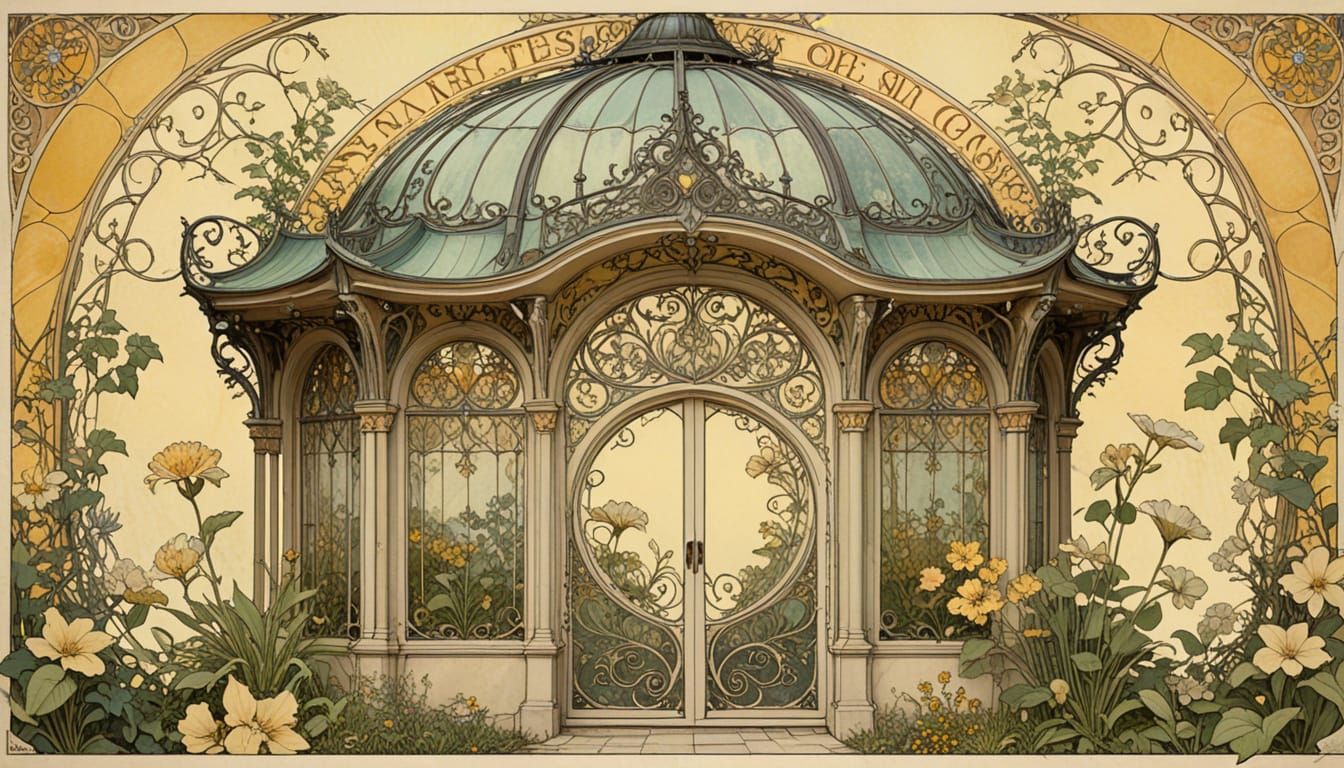 Art Nouveau Garden Pavilion Design - Art Nouveau Garden Pavi...