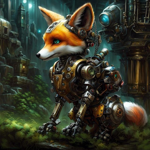 Robo-fox - AI Generated Artwork - NightCafe Creator