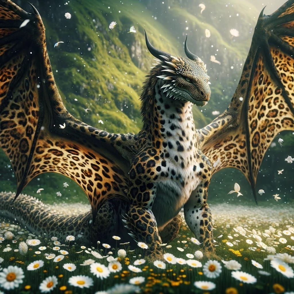 Adult Leopard Dragon - AI Generated Artwork - NightCafe Creator
