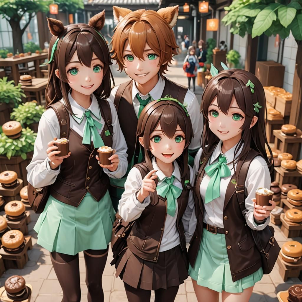 Choco Friends - AI Generated Artwork - NightCafe Creator