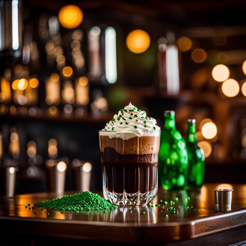 The Irish Bomb Cocktail - AI Generated Artwork - NightCafe Creator