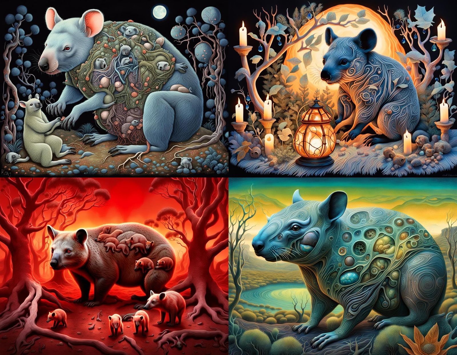 Dreamlike Australian Homunculus in Vivisection Sce... - AI Art