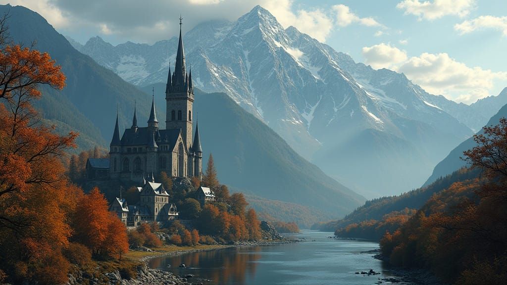 Alpine castle.. - Alpine castle..