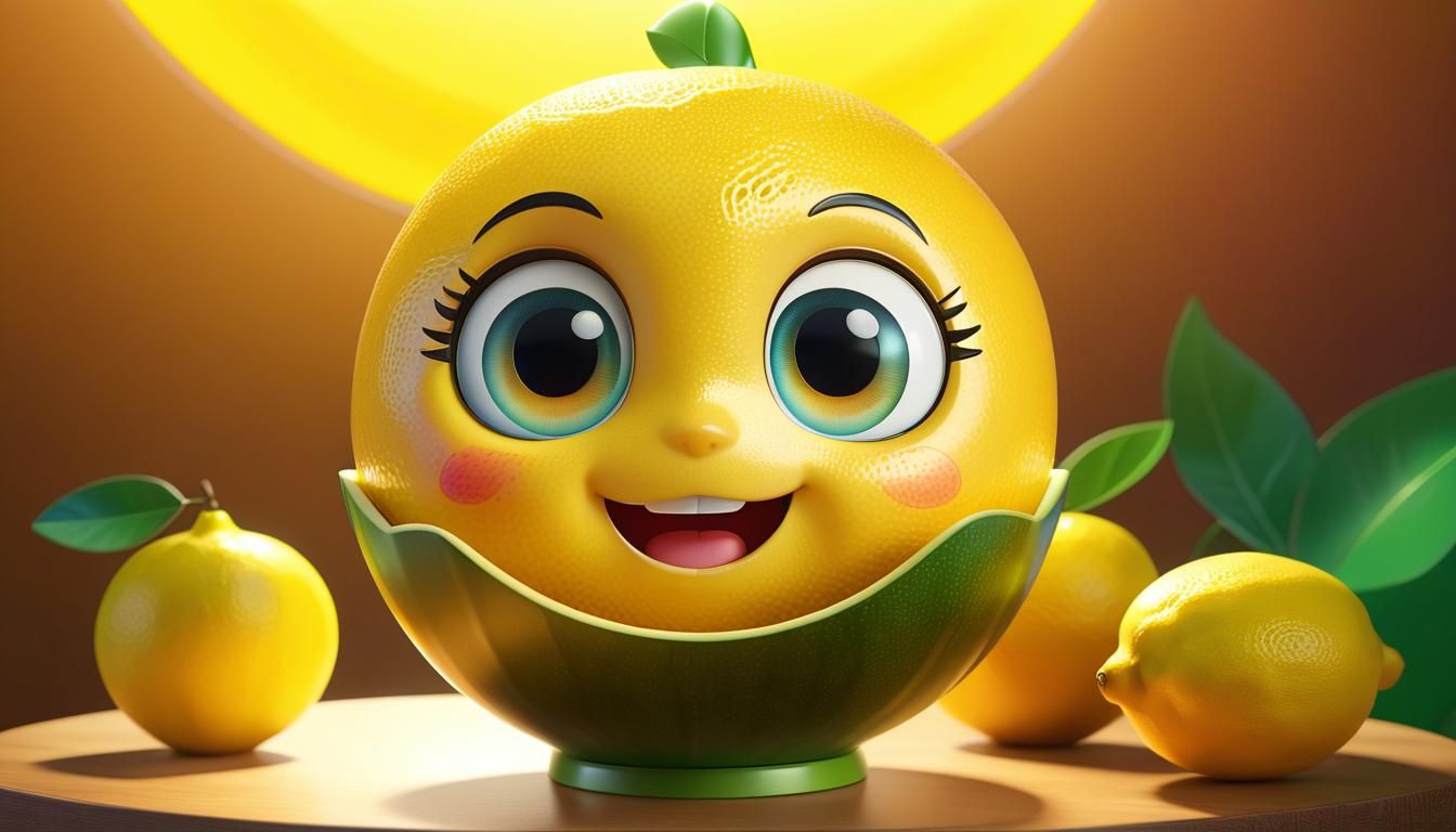 Chibi Happy Lemon - Mellow Yellow - AI Generated Artwork - NightCafe ...