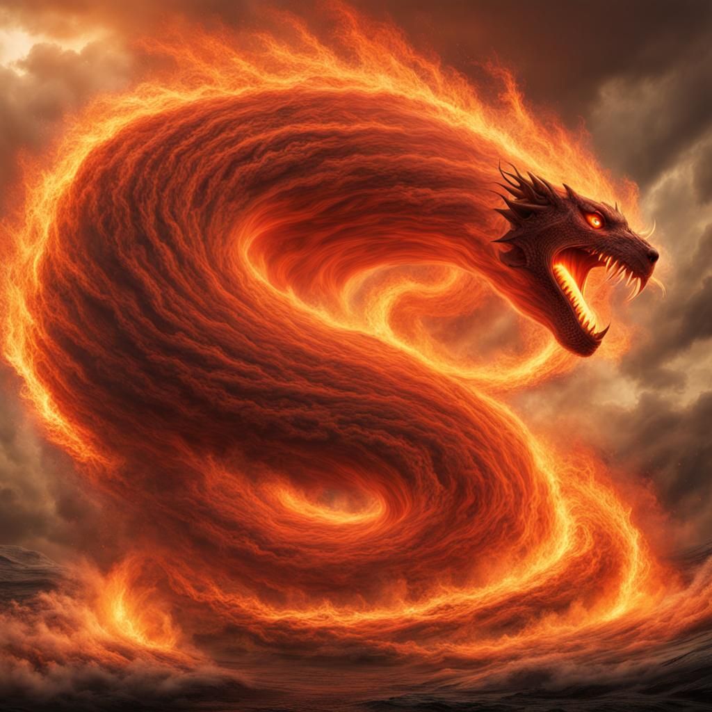 Cyclone fire beast - AI Generated Artwork - NightCafe Creator