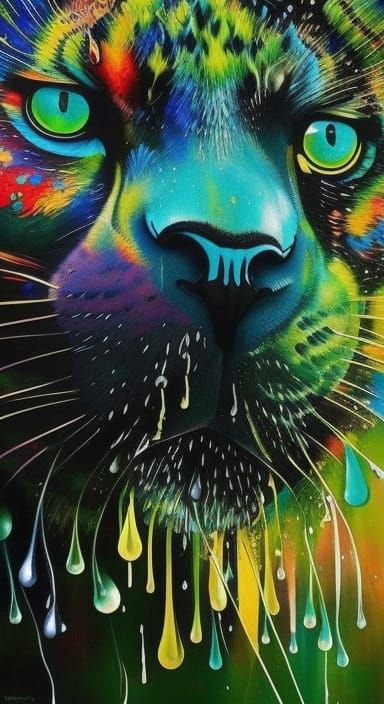 “PANTHER DRIP II” - AI Generated Artwork - NightCafe Creator