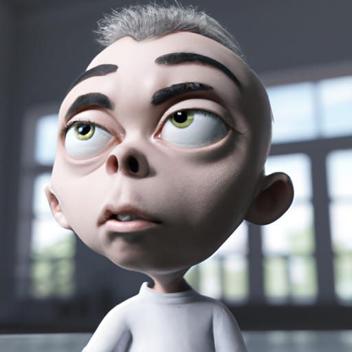 Personification of stewie griffin, a 8k, Art By Tim Burton's ...