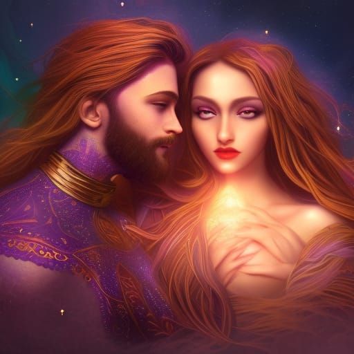 Cosmical Lovers #5 - AI Generated Artwork - NightCafe Creator