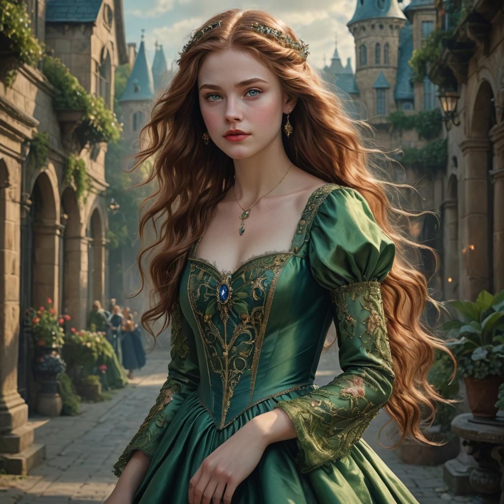 Medieval noble lady - AI Generated Artwork - NightCafe Creator