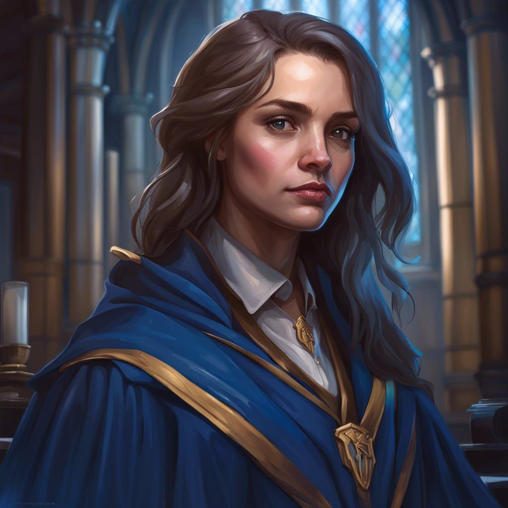 Ravenclaw girl - AI Generated Artwork - NightCafe Creator