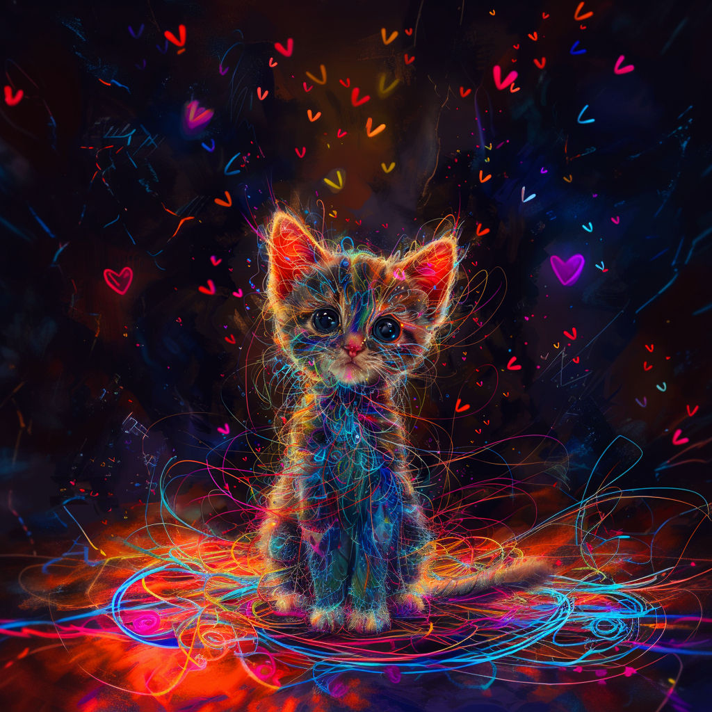 Kitten Energy - AI Generated Artwork - NightCafe Creator