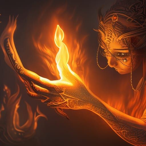 Charming Fire - AI Generated Artwork - NightCafe Creator